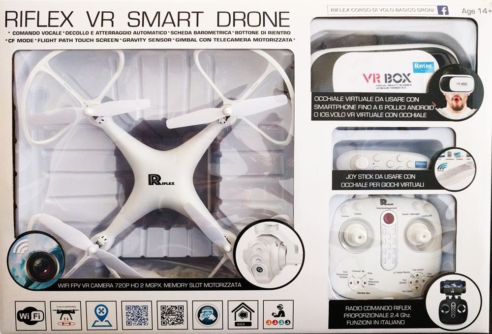 Dron Rayline Riflex VR Smart Drone LHX25HW - bijeli + virtualne naočale ...