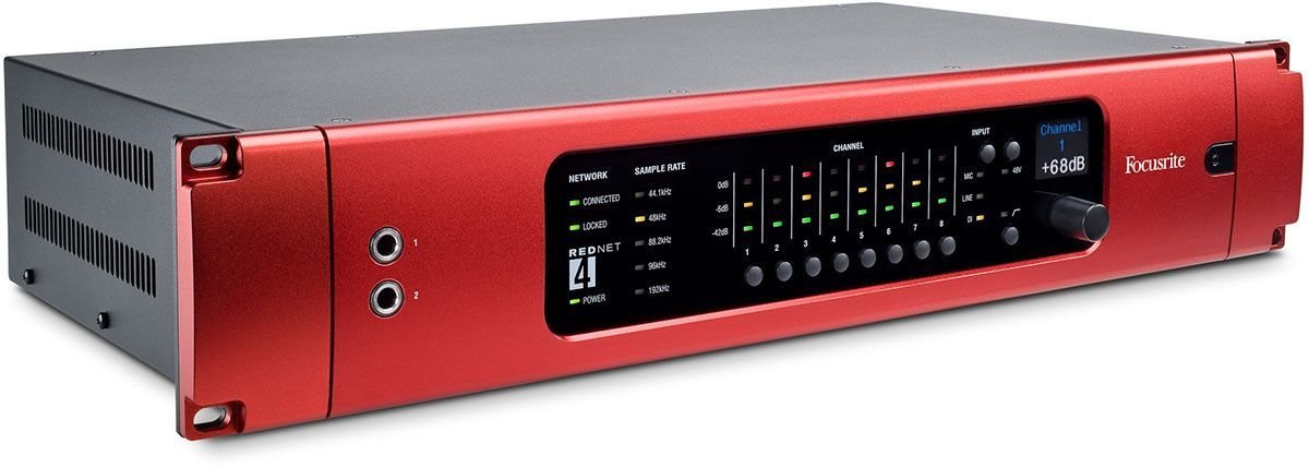 Focusrite Pro rednet 4 mikrofonsko pretpojačalo i interfejs Focusrite ...