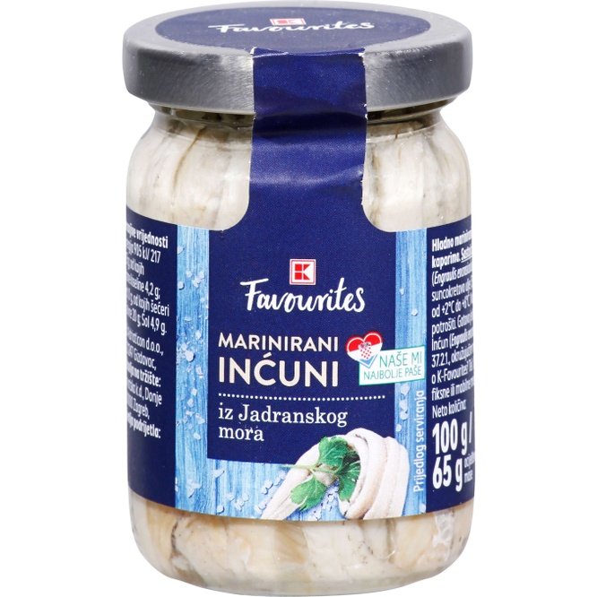 Inćuni marinirani ili slani K Favourites 100 g - Kaufland - Akcija ...