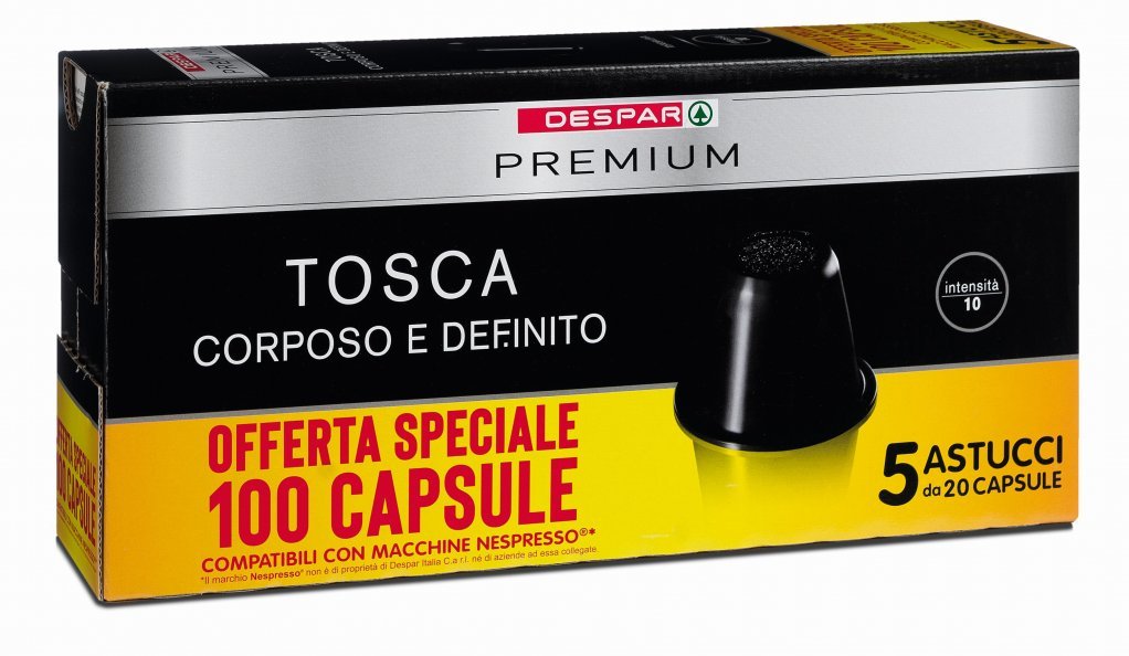 Kapsule za kavu Despar Premium Tosca 500 g - Akcija - Njuškalo katalozi