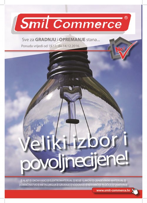 Smit Commerce Sve za GRADNJU i OPREMANJE stana do 14.12.2016. - Njuškalo katalozi
