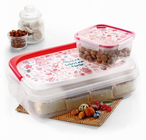 Posude za čuvanje kolača Winter pvc razne - Akcija - Njuškalo katalozi