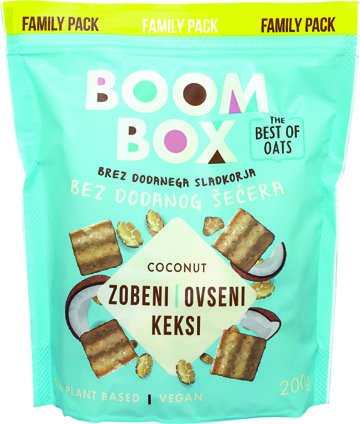 Boom box zobeni keksi kokos 200 g - Akcija - Njuškalo katalozi