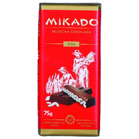Čokolada s rižom Mikado 75 g - Boso - Akcija - Njuškalo katalozi