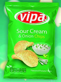 Čips Sour Cream & onion Vipa 140 g - Boso - Akcija - Njuškalo katalozi