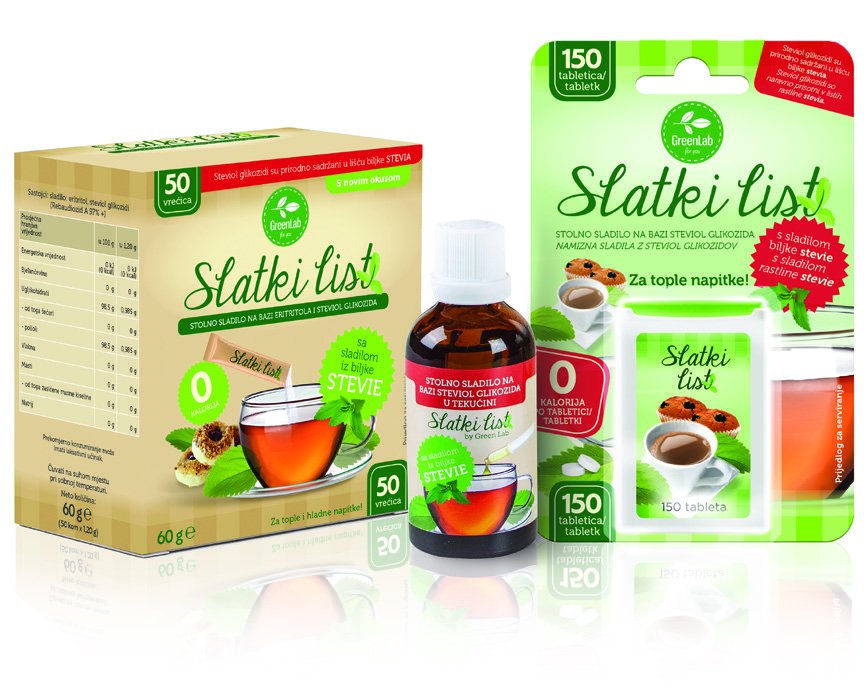 Stolno sladilo Green Lab Slatki List Stevia - Bipa - Akcija - Njuškalo ...