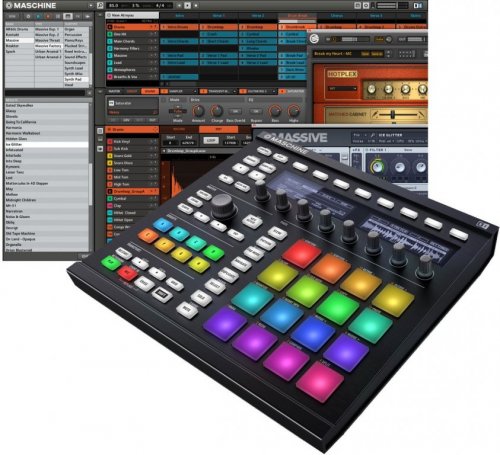 Softverski i hardverski kontroler Native Instruments Maschine MK2 Black ...