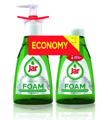 JAR Pjena za ručno pranje posuđa, 350 ml + 375 ml - Bipa - Akcija ...