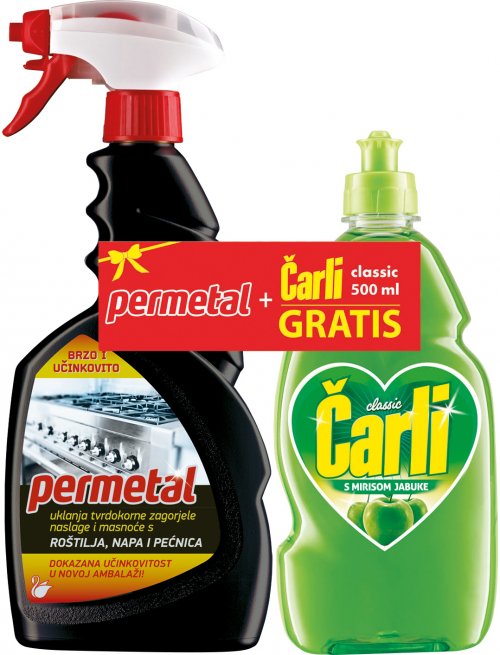 Sredstvo za čišćenje Permetal 650 ml + Čarli gratis 500 ml - Pevex ...