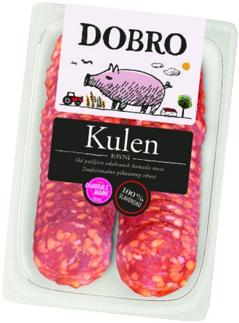 Ravni kulen, Slavonska salama, čajna, zimska kobasica narezak Dobro 80 g - NTL - Akcija ...