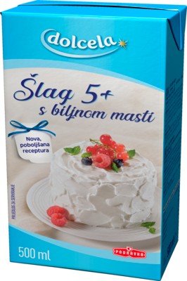 Biljni šlag Dolcela Podravka 500 ml - Studenac - Akcija - Njuškalo katalozi