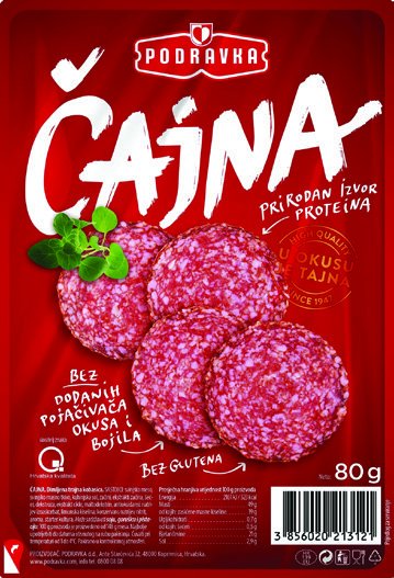 Kulen, čajna, srijemska kobasica narezak Podravka 80 g - NTL - Akcija - Njuškalo katalozi