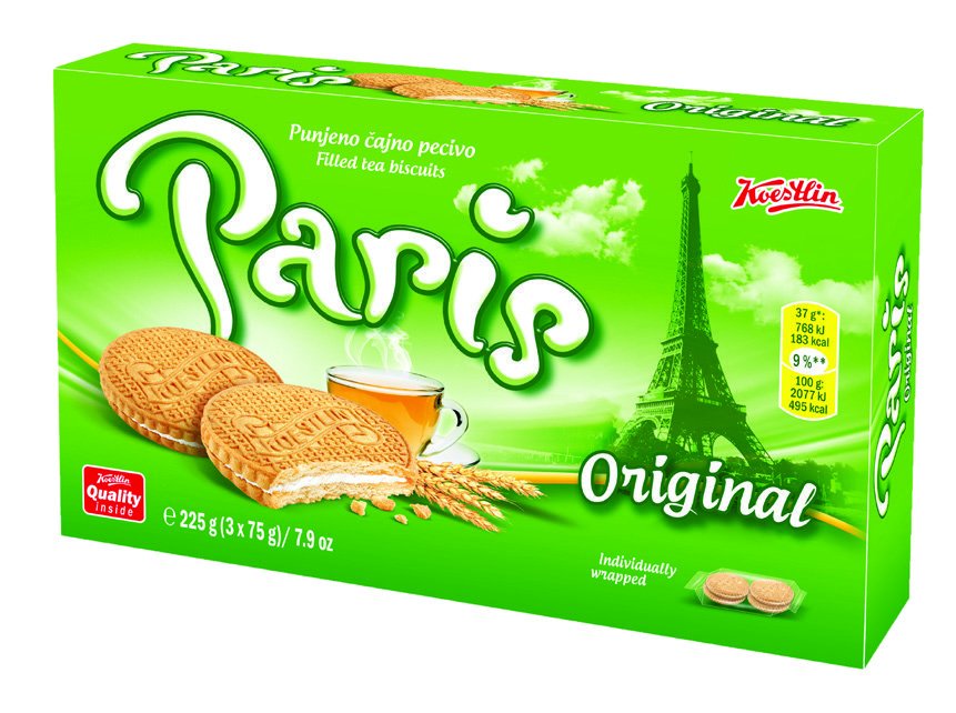 Keksi Paris Original Koestlin 255 g - NTL - Akcija - Njuškalo katalozi