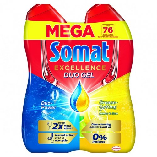 Sredstvo za strojno pranje suđa Somat Mega 60/1 ili 80/1 ili 2 x 684 ml ...