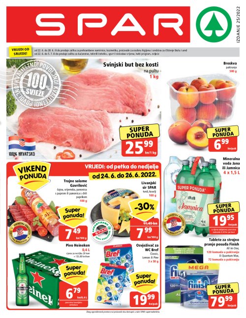 Katalog - SPAR katalog Akcija 22.06.-28.06.2022. - Njuškalo katalozi
