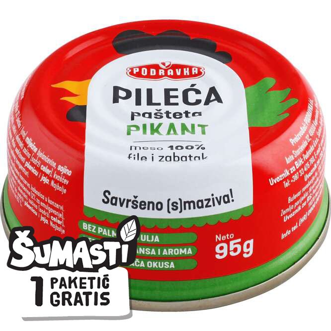 Pašteta razne vrste Podravka 95 g - Kaufland - Akcija - Njuškalo katalozi