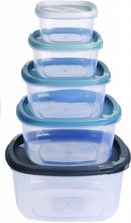 Posude za spremanje s poklopcem, 5 kom, 1 set - Boso - Akcija ...