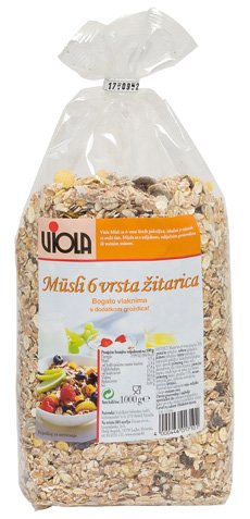 Müsli 6 vrsta žitarica Viola, 1 kg - Akcija - Njuškalo katalozi