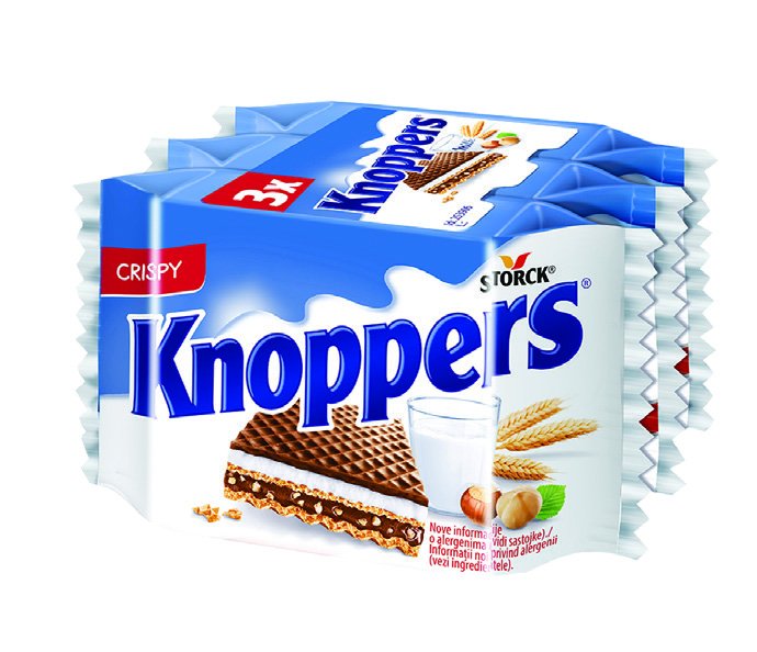 Vafl desert Knoppers 3x25 g - NTL - Akcija - Njuškalo katalozi