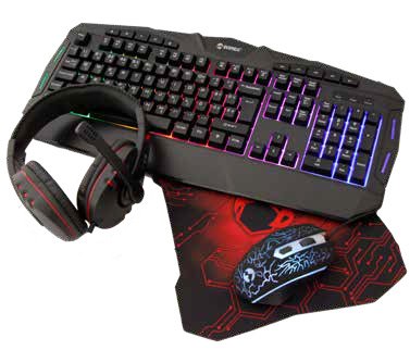 Gamerski set Rampage Everest KB-GX41 Molten-X tipkovnica, slušalice ...
