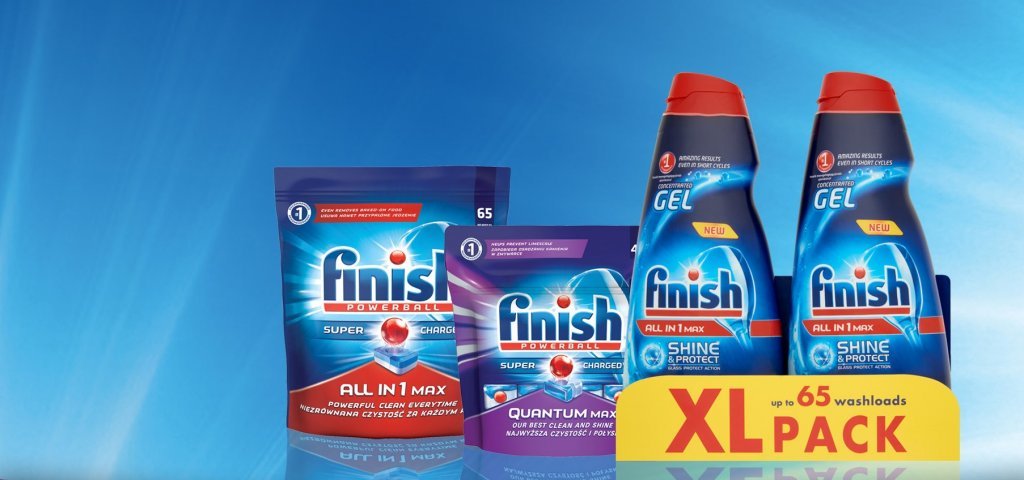 Deterdžent za strojno pranje posuđa razne vrste Finish 1 pak. - Tommy ...