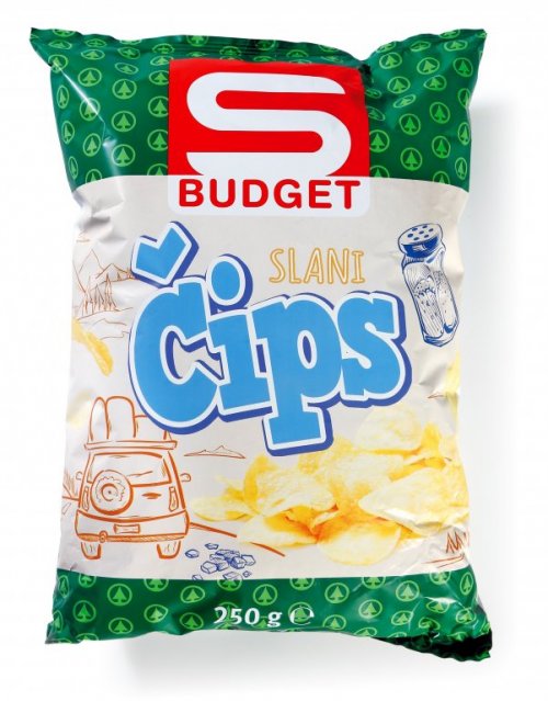 Cips S-BUDGET 250 g - Akcija - Njuškalo katalozi