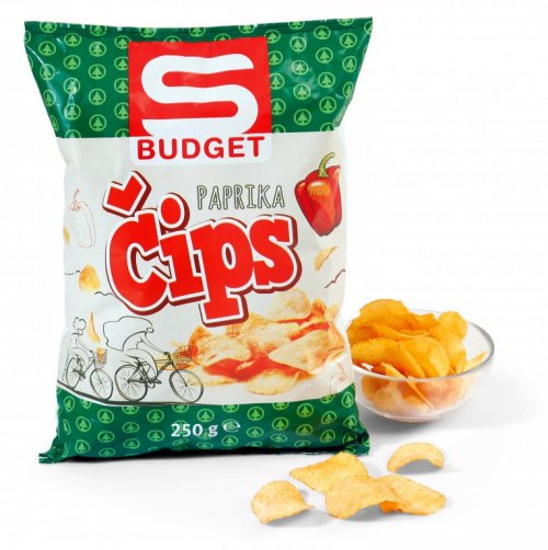 Čips S-BUDGET 250 g - Akcija - Njuškalo katalozi
