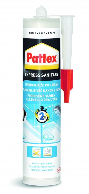 Akril bijeli 280ml ili Silikon univerzalni bijeli ili transparentni 280ml ili Silikon sanitarni ...