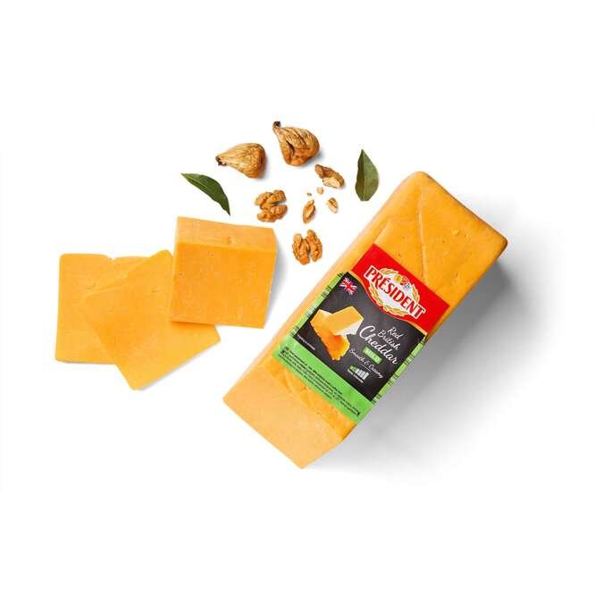 Cheddar crveni, tvrdi, punomasni sir 48% m.m. President 100 g ...