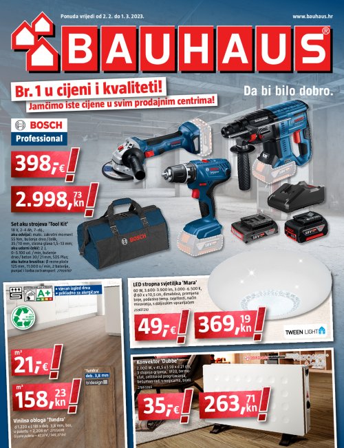 Bauhaus katalog Akcija 02.02.-01.03.2023. - Njuškalo katalozi