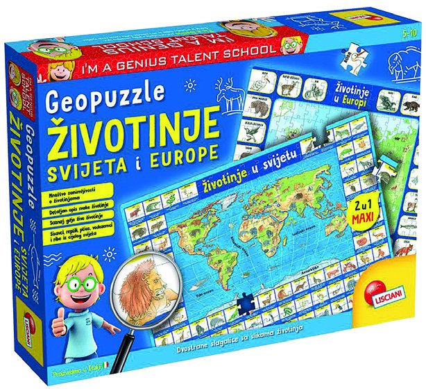 Društvena igra kemija, geopuzzle životinje svijeta i europe, igra ...