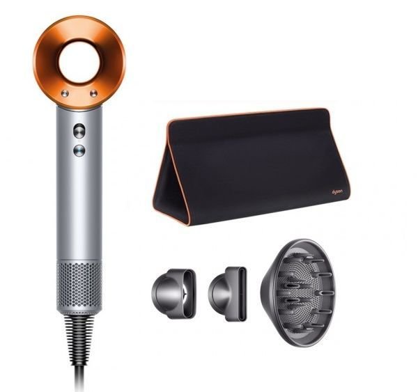 Sušilo za kosu Dyson Supersonic Silver Copper + kožna putna torbica ...