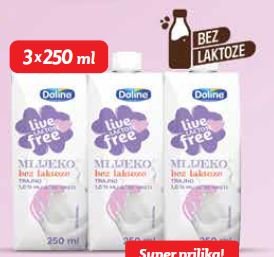Trajno mlijeko Doline, 3x250 ml - Plodine - Akcija - Njuškalo katalozi