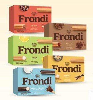 Vafel prutići punjeni razne vrste Frondi Kraš 225-250 g - Plodine ...