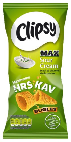 Flips Clipsy Max, kiselo vrhnje 25 g - Boso - Akcija - Njuškalo katalozi