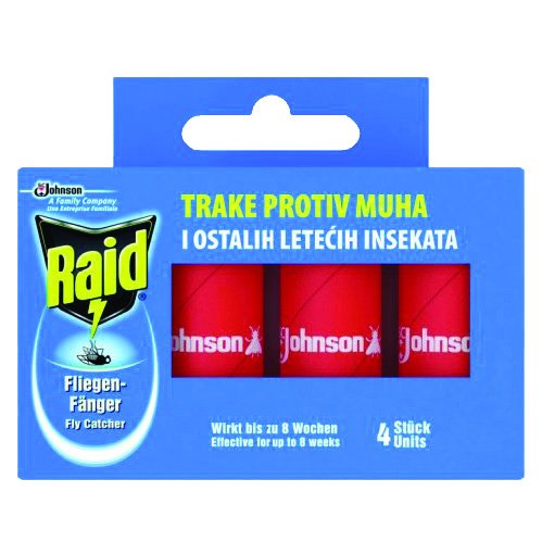 Trake ljepljive protiv muha Raid 4 kom - NTL - Akcija - Njuškalo katalozi