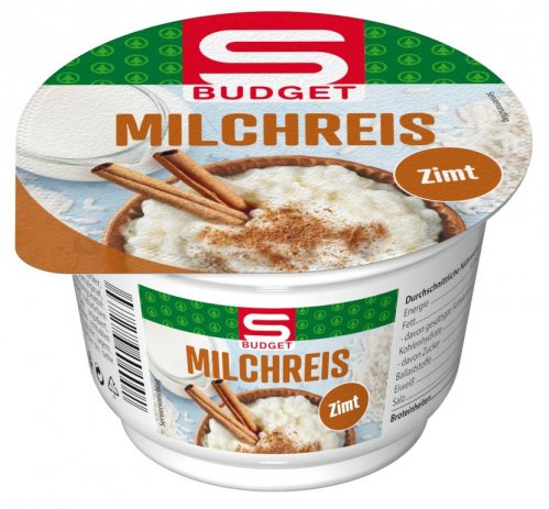 Riža na mlijeku S-BUDGET 200 g - Akcija - Njuškalo katalozi