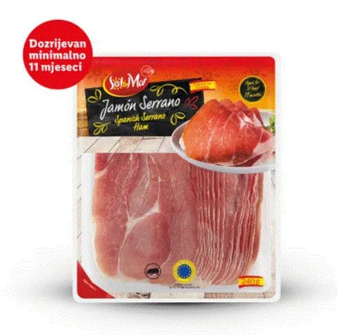 Jamón Serrano 240 g - Lidl - Akcija - Njuškalo katalozi
