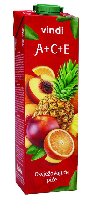 Voćni sok ACE, BCE ili naranča-nektarina Vindi 1 l - Plodine - Akcija ...