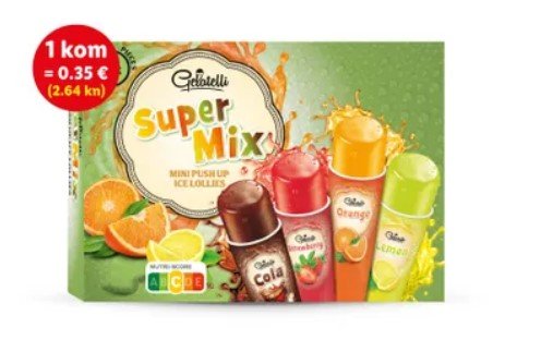Super mix mini sladoled Gelatelli 6x80 ml - Lidl - Akcija - Njuškalo ...