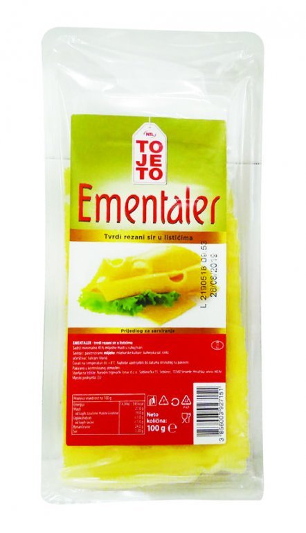 Sir Ementaler ToJeTo 100 g - NTL - Akcija - Njuškalo katalozi