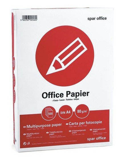 Kopirni papir SPAR OFFICE A4 80 g, 500 listova - Akcija - Njuškalo katalozi