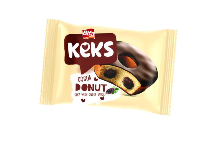 Donut s okusom i preljevom kakaa Bifa 40 g - Boso - Akcija - Njuškalo ...