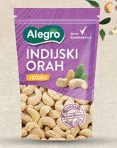 Indijski orah sirovi Alegro 180 g - Plodine - Akcija - Njuškalo katalozi