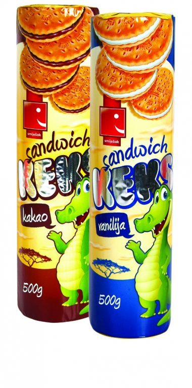 Sandwich keks vanilija, kakao Smiješak 500 g - Boso - Akcija - Njuškalo ...