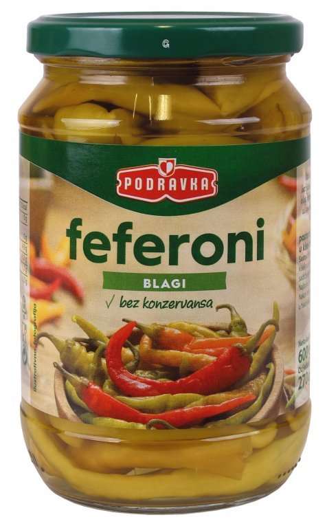 Feferoni blagi 600 g ili ljuti Podravka 630 g - Akcija - Njuškalo katalozi