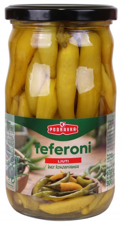 Feferoni blagi 600 g ili ljuti Podravka 630 g - Akcija - Njuškalo katalozi
