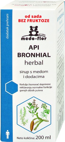 Sirup za odrasle Apibronhial herbal Medo-flor 200 ml - Akcija ...