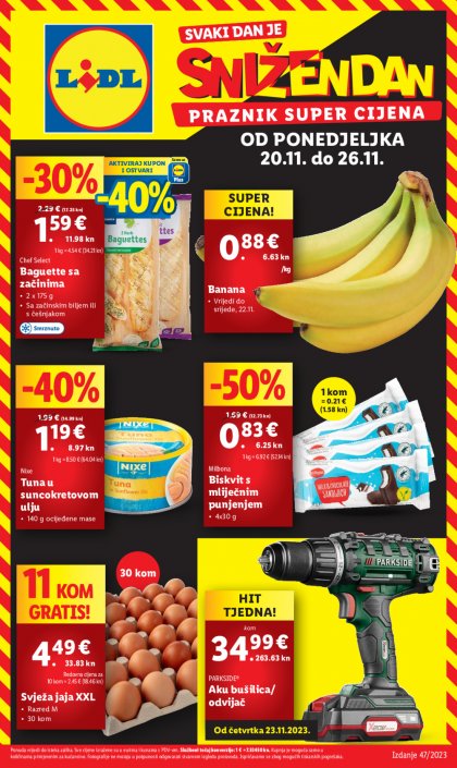 Lidl katalog Praznik super cijena 20.11.-26.11.2023. - Njuškalo katalozi