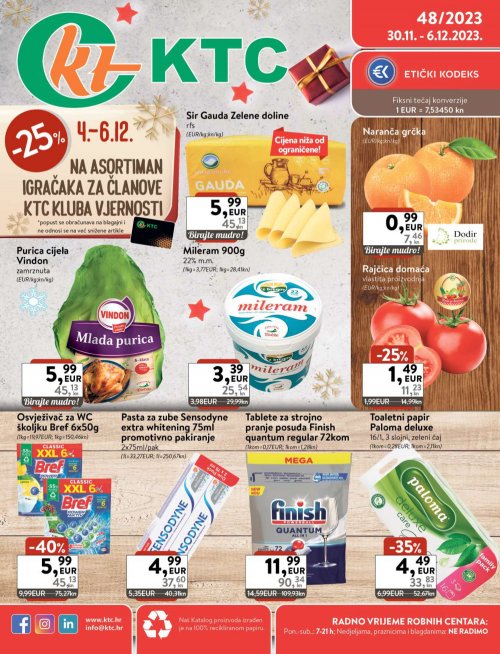 KTC katalog Široka potrošnja 30.11.-06.12.2023. - Njuškalo katalozi